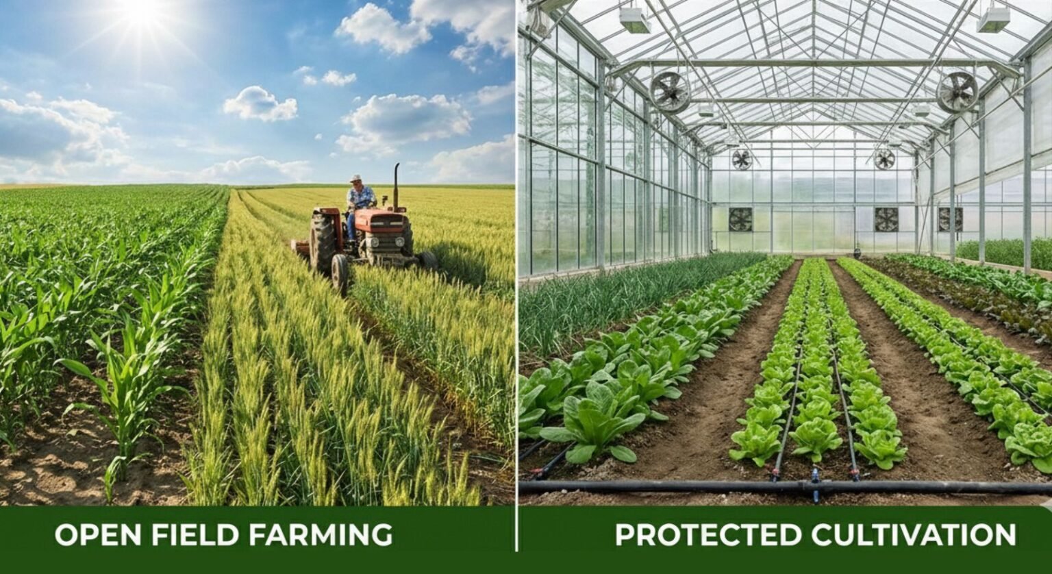 Open Field vs Protected Cultivation: Yield, Cost & Profit Comparison ...